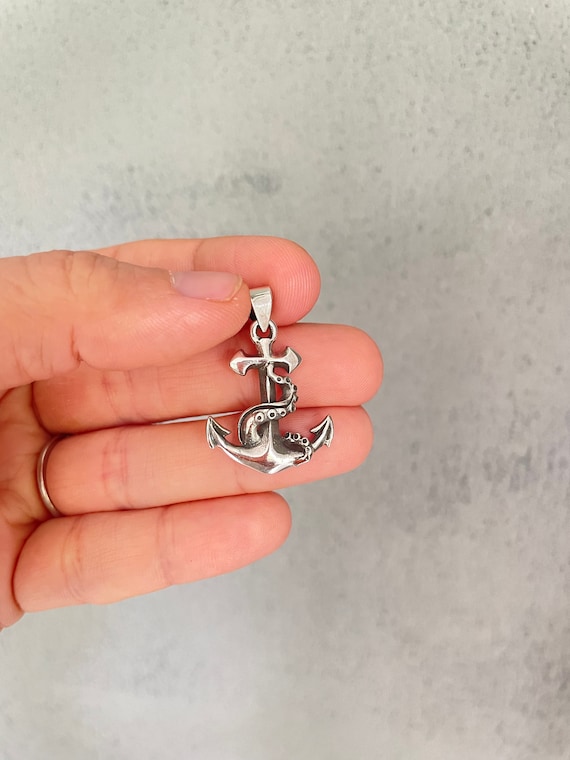 Sterling silver anchor charm store