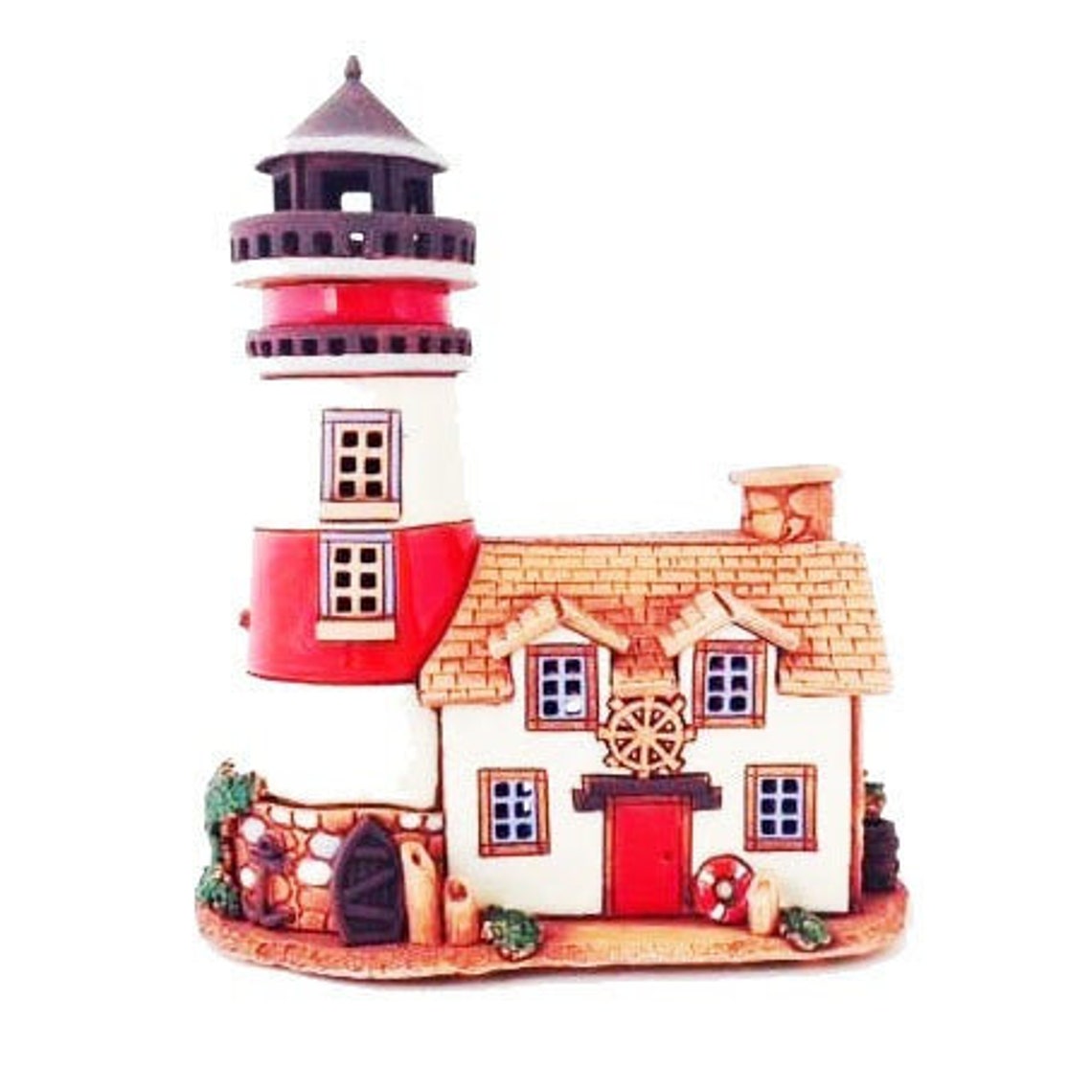 Lighthouse. Ceramic Lighthouse. Ceramic Candle House. Candle | Etsy