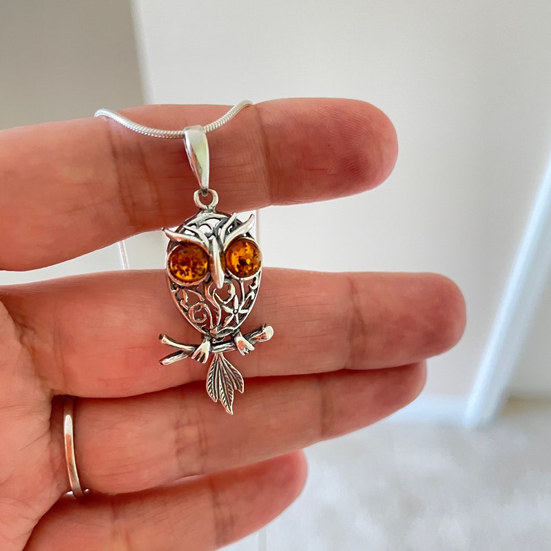 Baltic Amber Jewelry Owl - Etsy