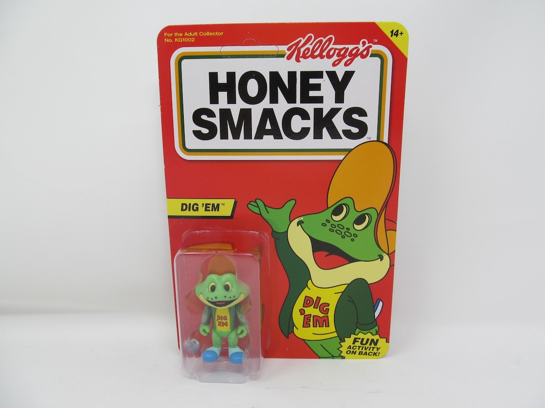 Dig 'em Frog Action Figure 3" Kellogg's Honey Smacks Plastic Meatball ...