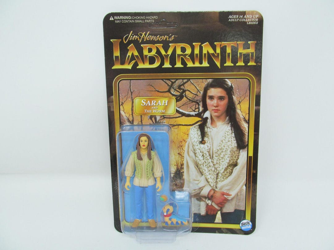 Sarah 3.75" Action Figure Jim Henson Labyrinth Worm Peach Plastic ...