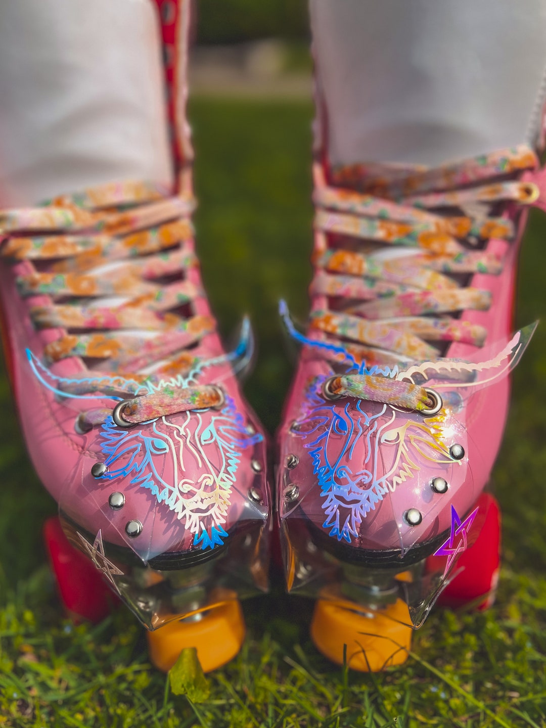 Holographic Baphomet Roller Skate Toe Guards - Etsy
