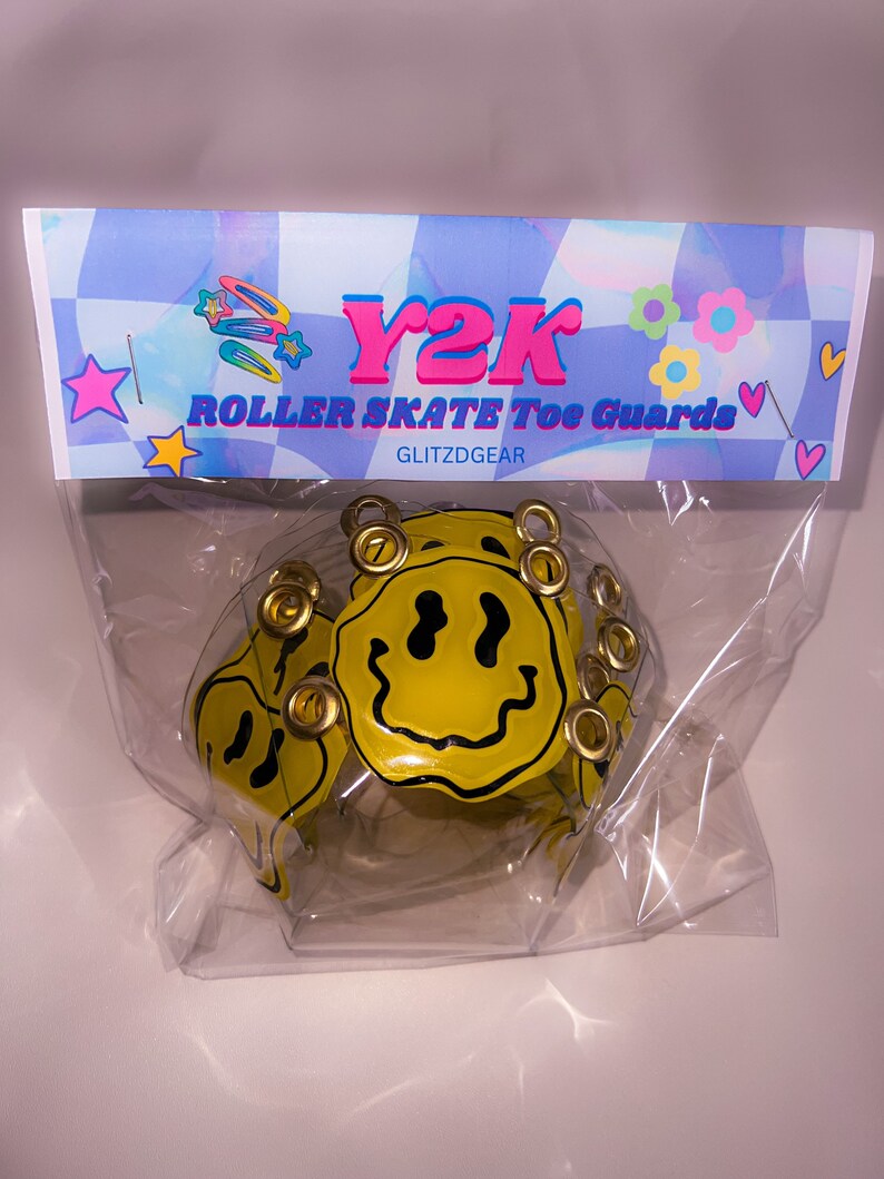 Y2K Melting Smiley Face Roller Skate Toe Guards Skate - Etsy
