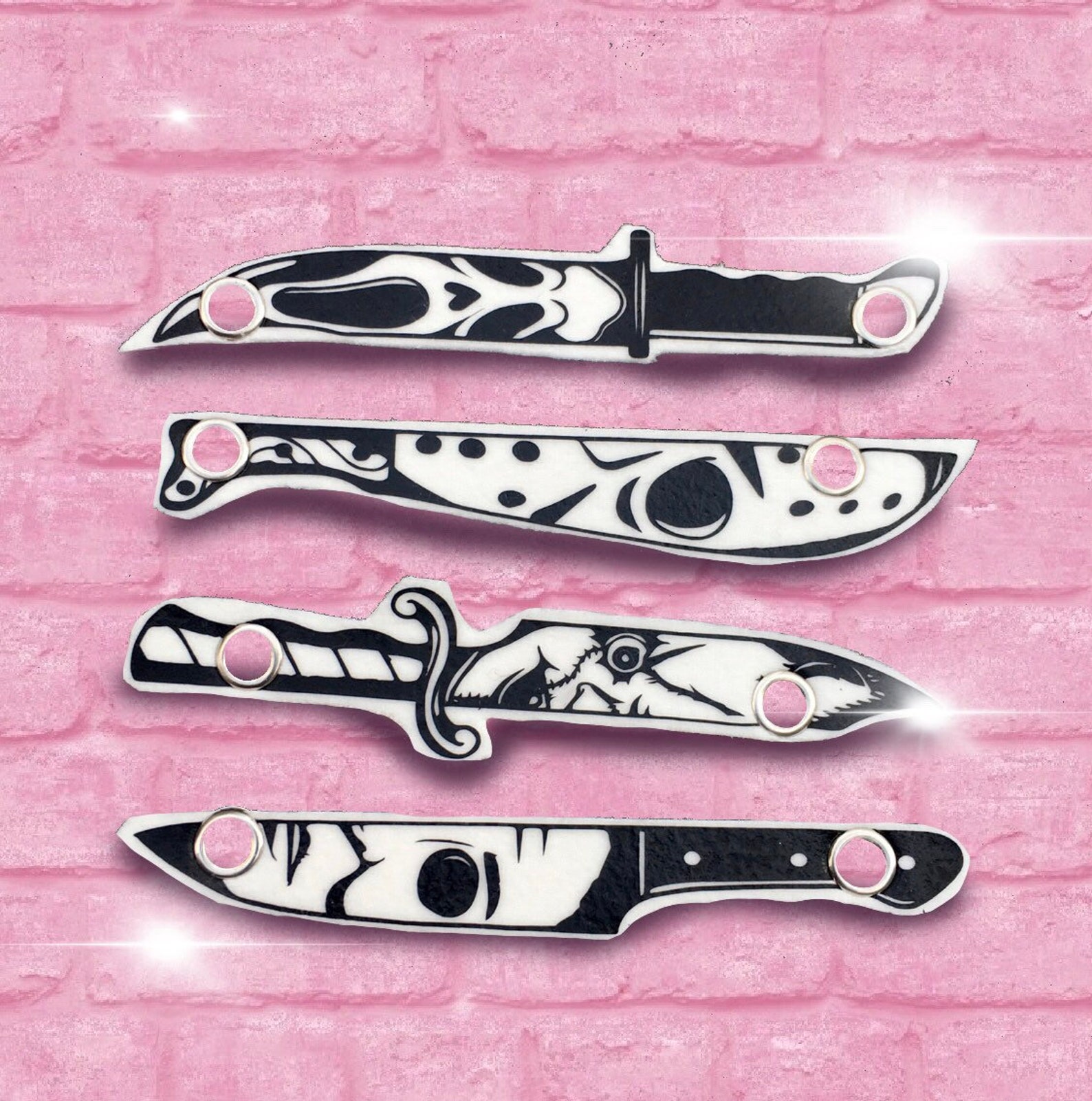 Horror Movie Knives Roller Skate Lace Accessory - Etsy