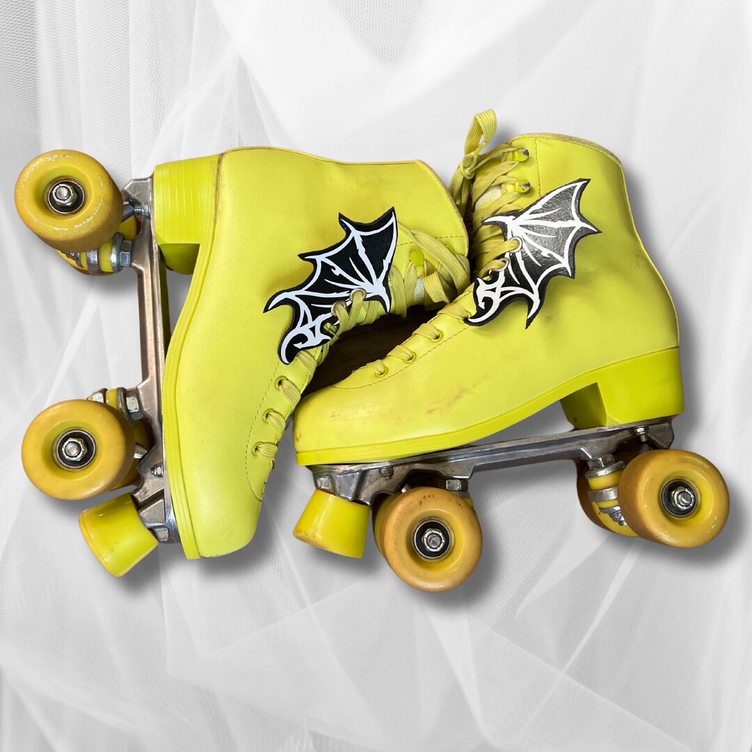 Goth Skull Roller Skate Wings | Skate Accessories | Roller Derby - Etsy