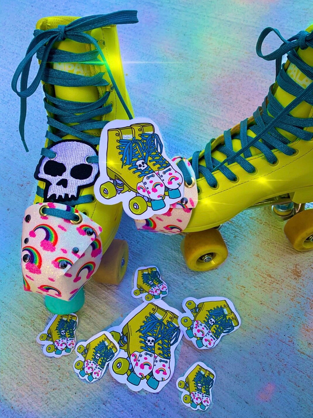 CUSTOM Roller Skate Sticker Pack - Etsy