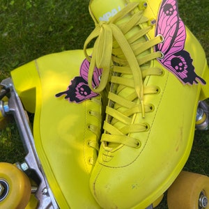 Goth Skull Roller Skate Wings | Skate Accessories | Roller Derby - Etsy