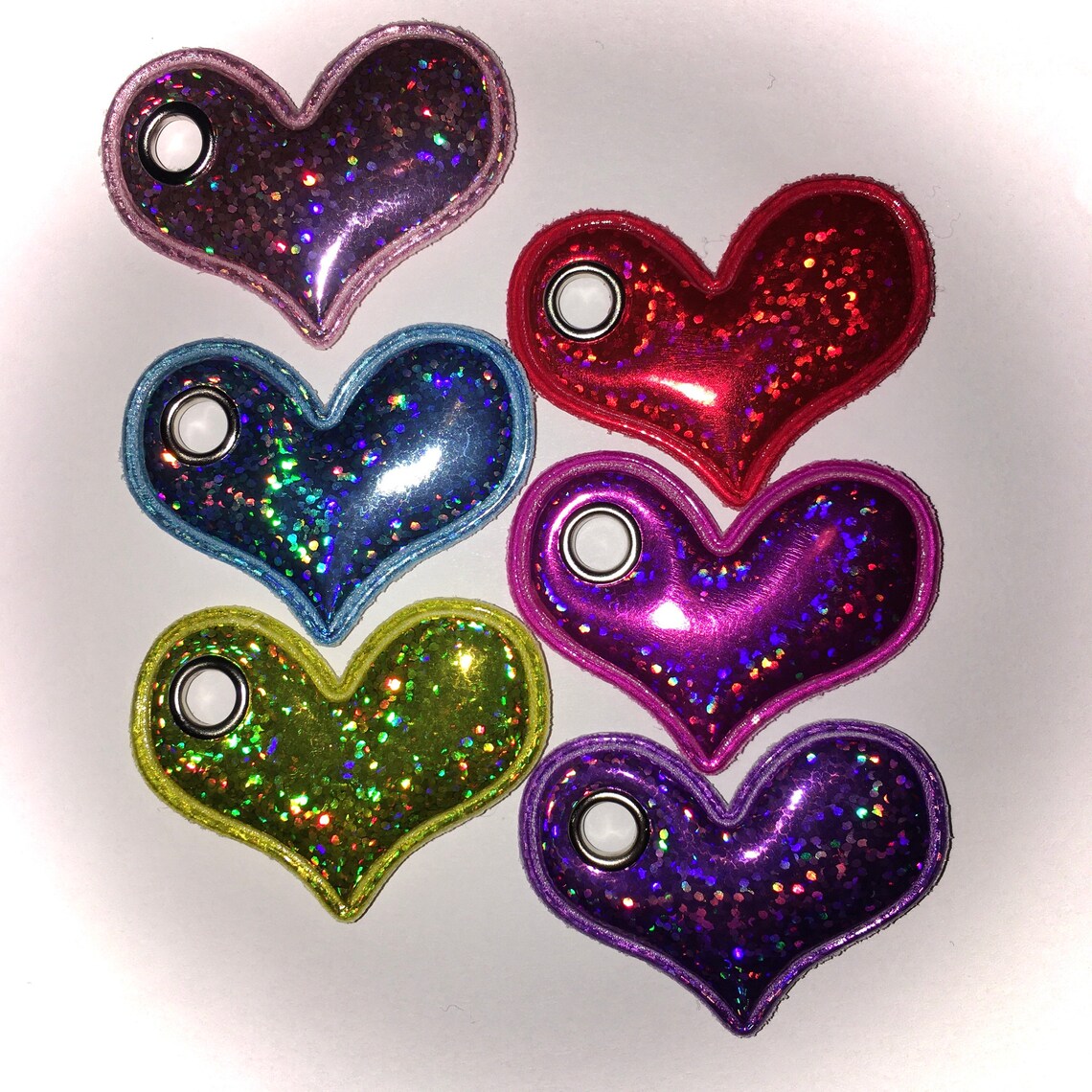 Holographic Puffy Heart Roller Skate Accessory - Etsy