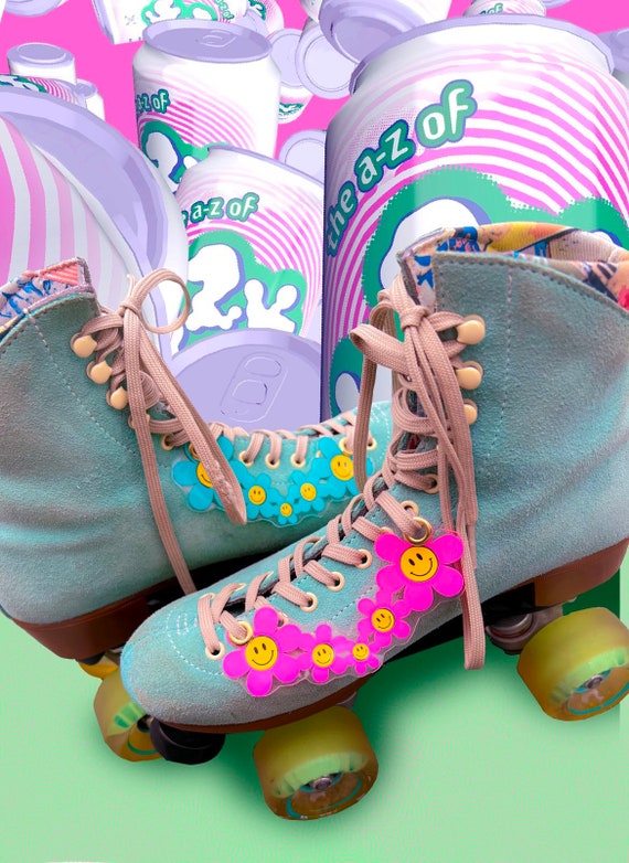 Y2K Flower Roller Skate / Shoe Lace Accessories pair - Etsy