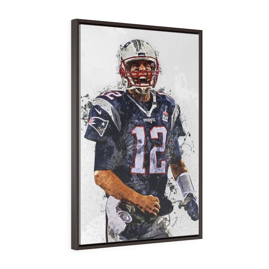 Tom Brady Canvas, Patriots Poster, Premium Tom Brady Poster sold by ...