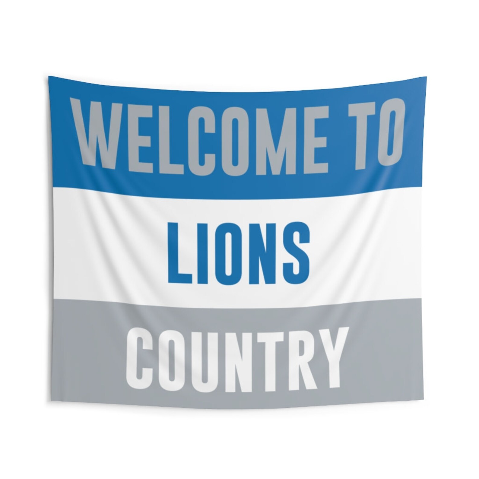 Detroit Lions Banner Welcome to Lions Country Tapestry. | Etsy