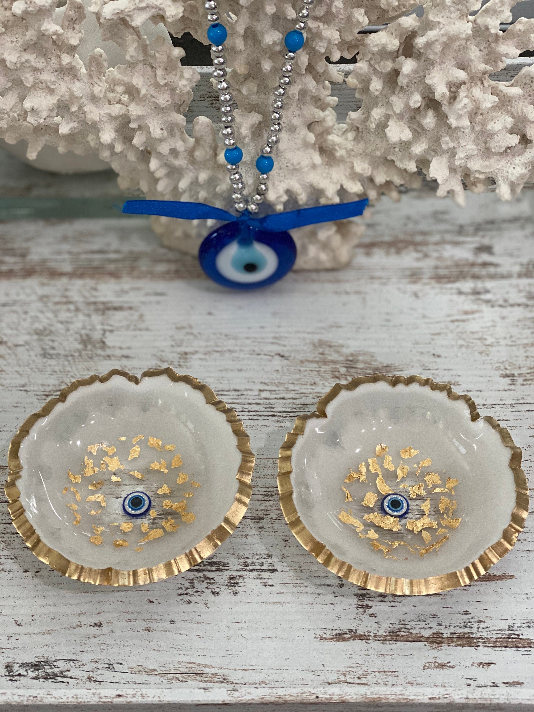 Evil Eye Trinket Dish| Ring Dish | Jewelry Dish | Serving Dish | Gold ...