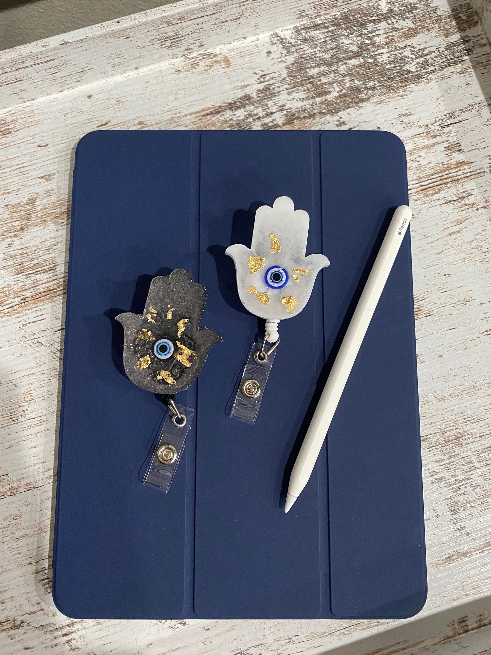 Evil Eye Hamsa Badge Reel | Cute ID Badge Reel - Etsy