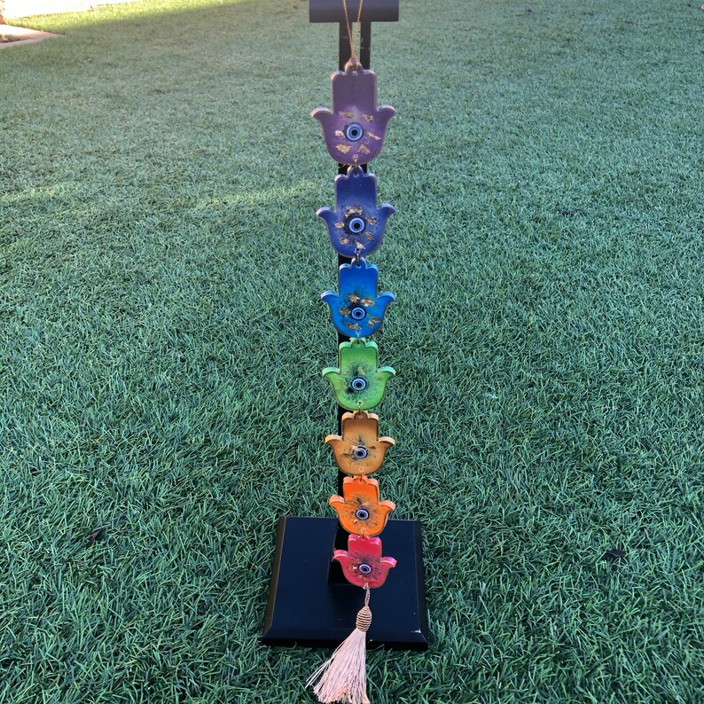 Hamsa Evil Eye Chakra Wall Hanging Yoga Decoration Wall - Etsy