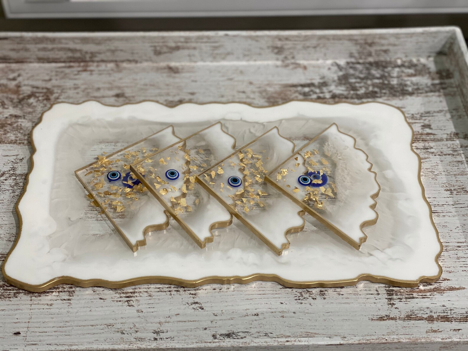 Evil Eye Tray | Gold or Silver - Etsy