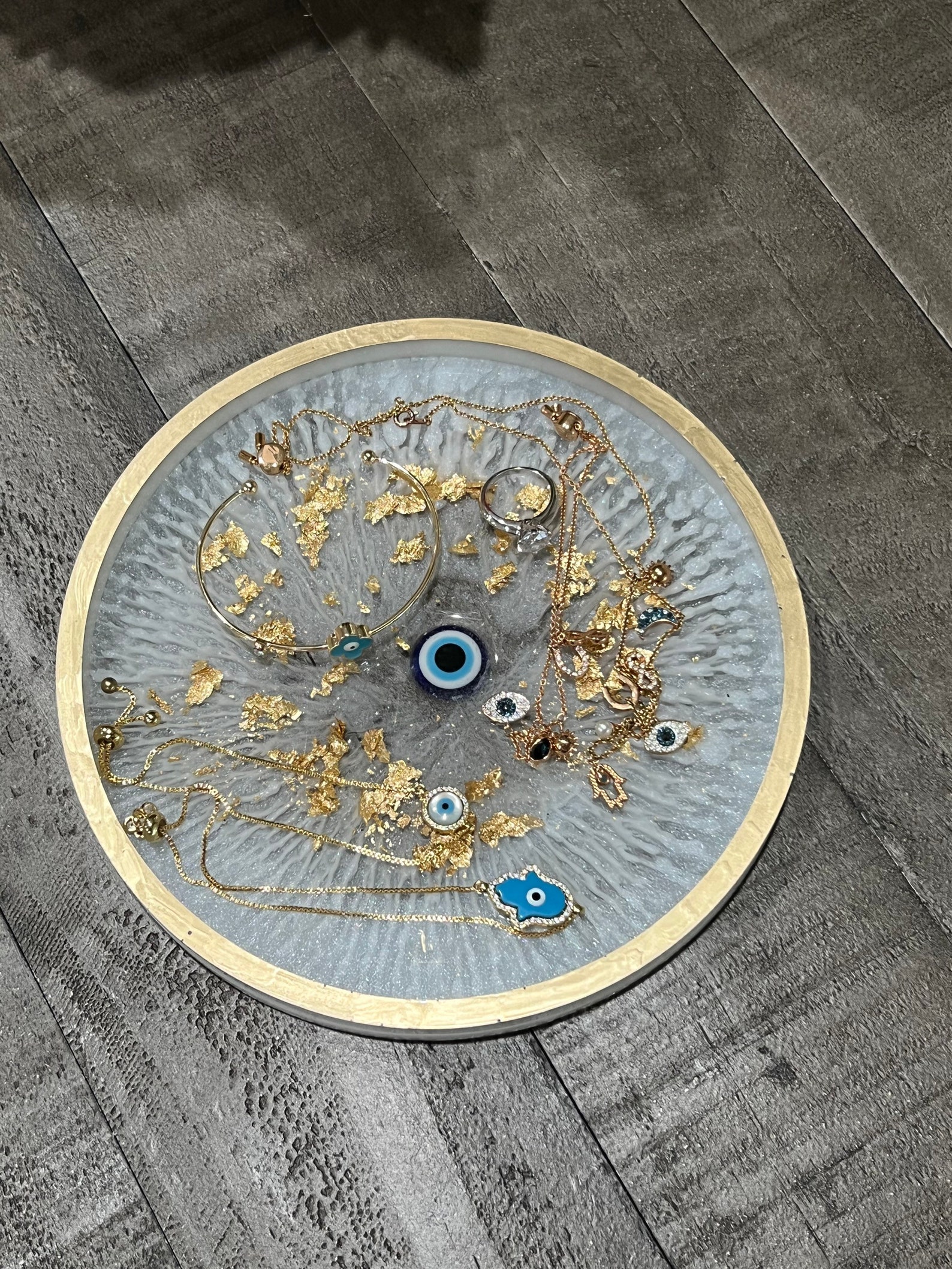 Evil Eye Small Tray Gold or Silver - Etsy