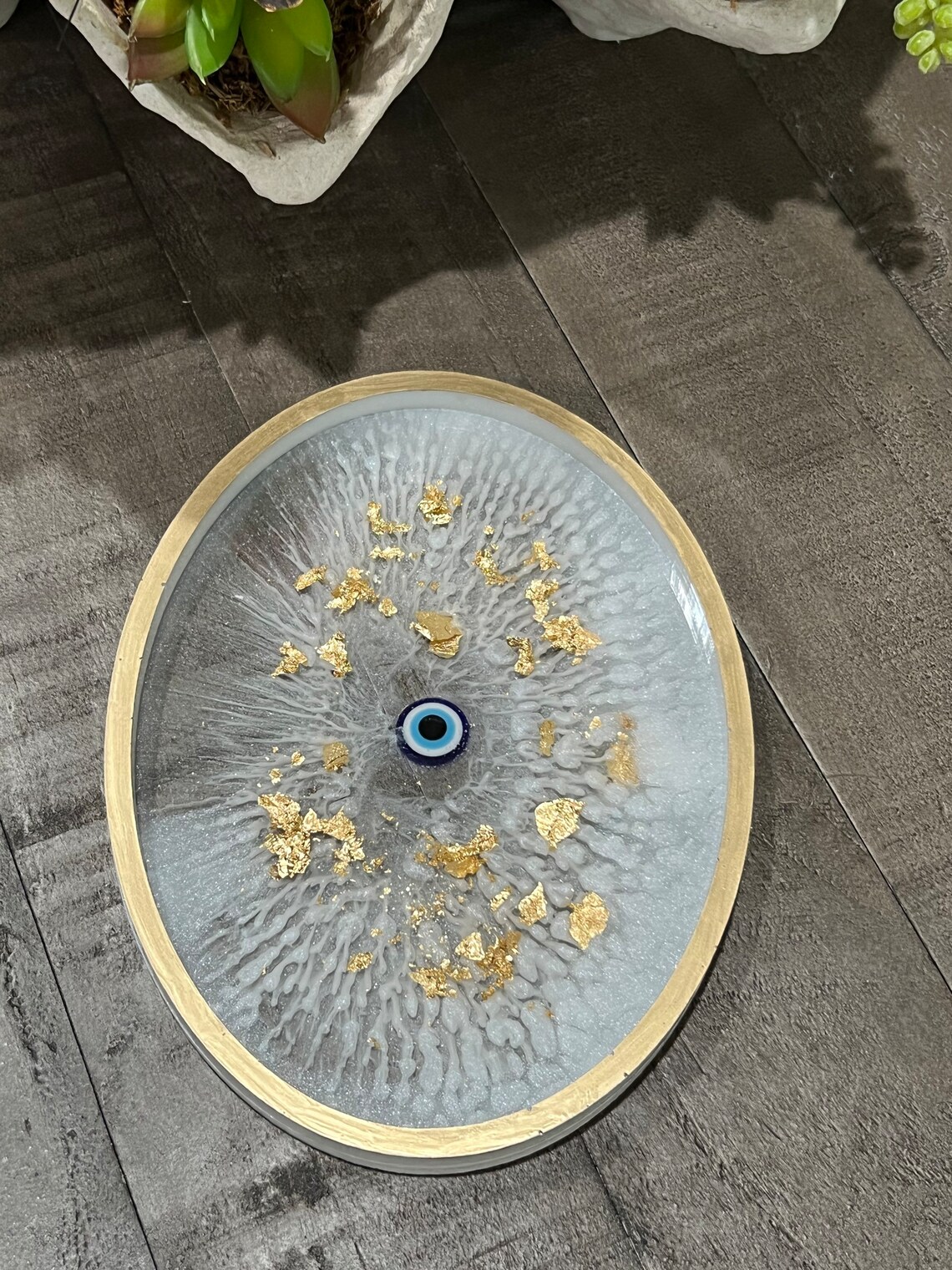 Evil Eye Small Tray Gold or Silver - Etsy