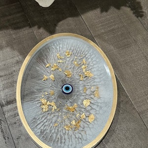 Evil Eye Small Tray | Gold or Silver - Etsy