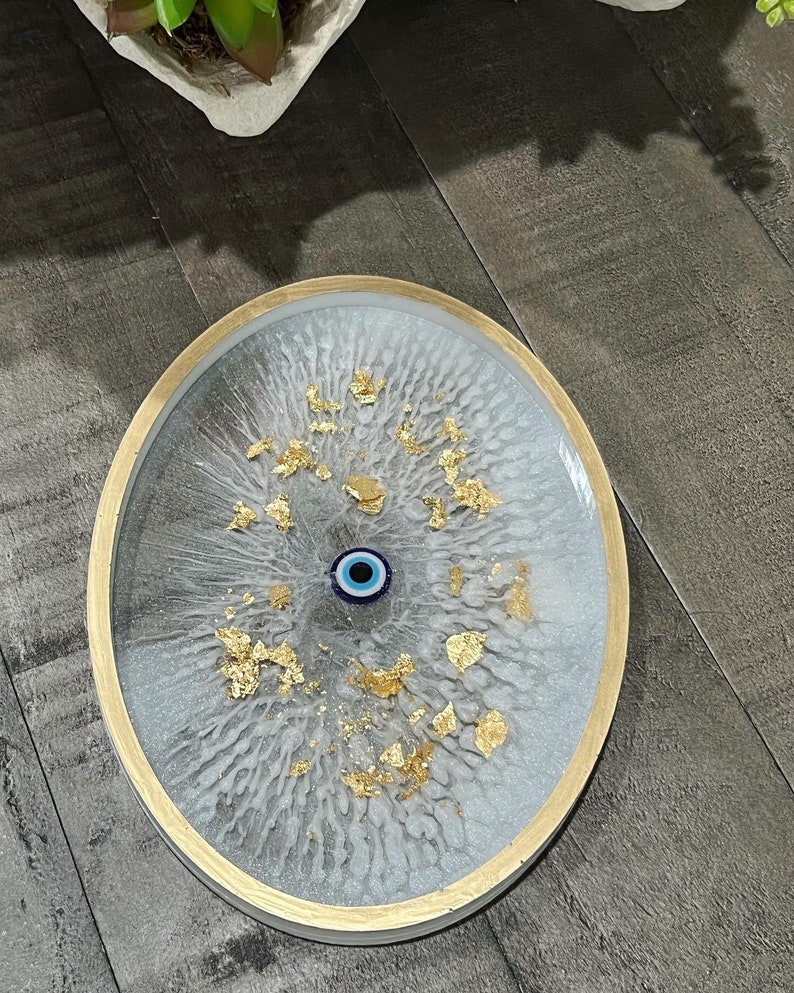Evil Eye Small Tray Gold or Silver - Etsy