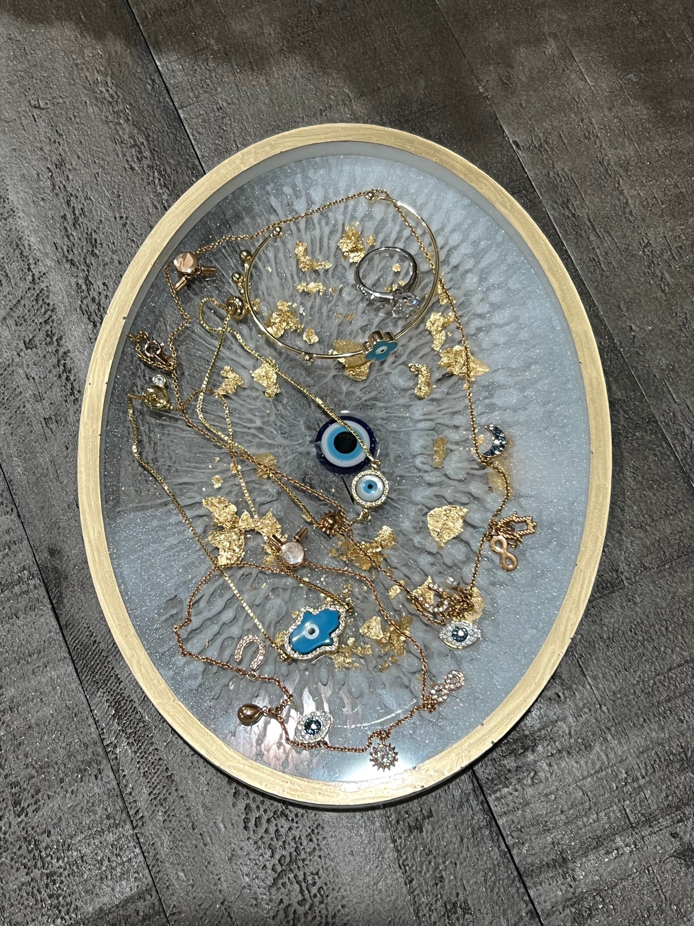 Evil Eye Small Tray Gold or Silver - Etsy