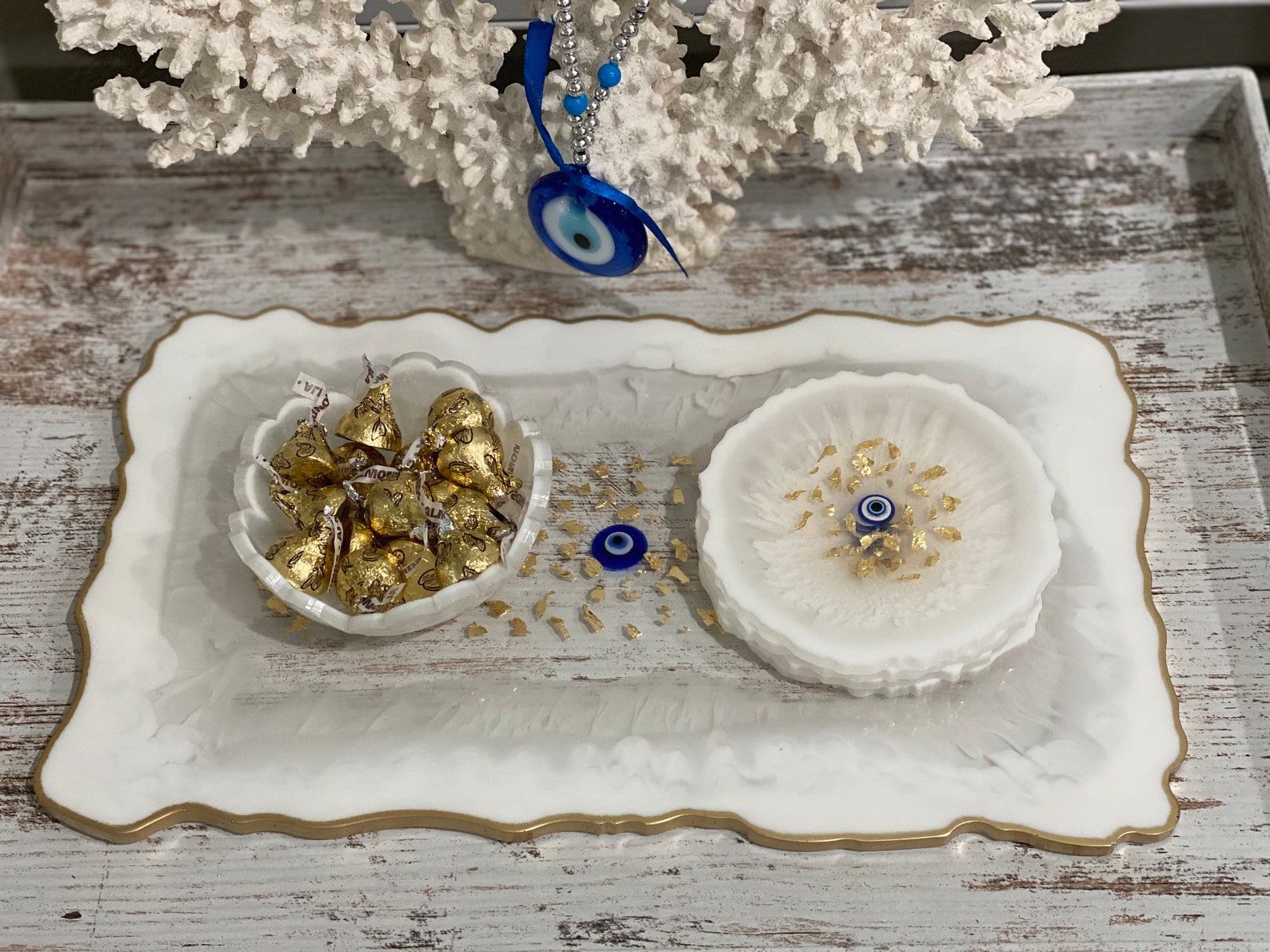 Evil Eye Tray | Gold or Silver - Etsy