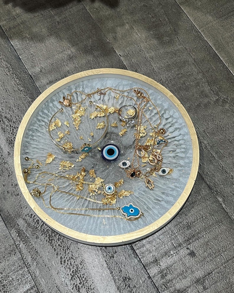 Evil Eye Small Tray Gold or Silver - Etsy