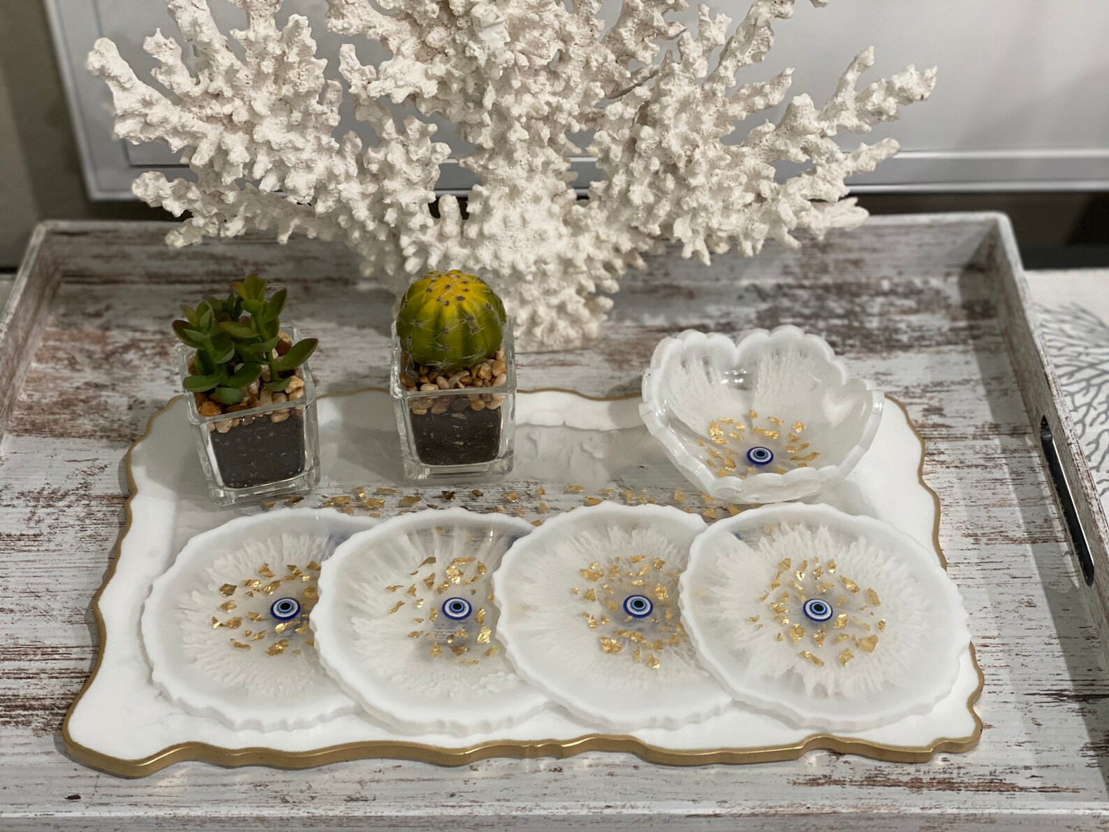 Evil Eye Tray | Gold or Silver - Etsy