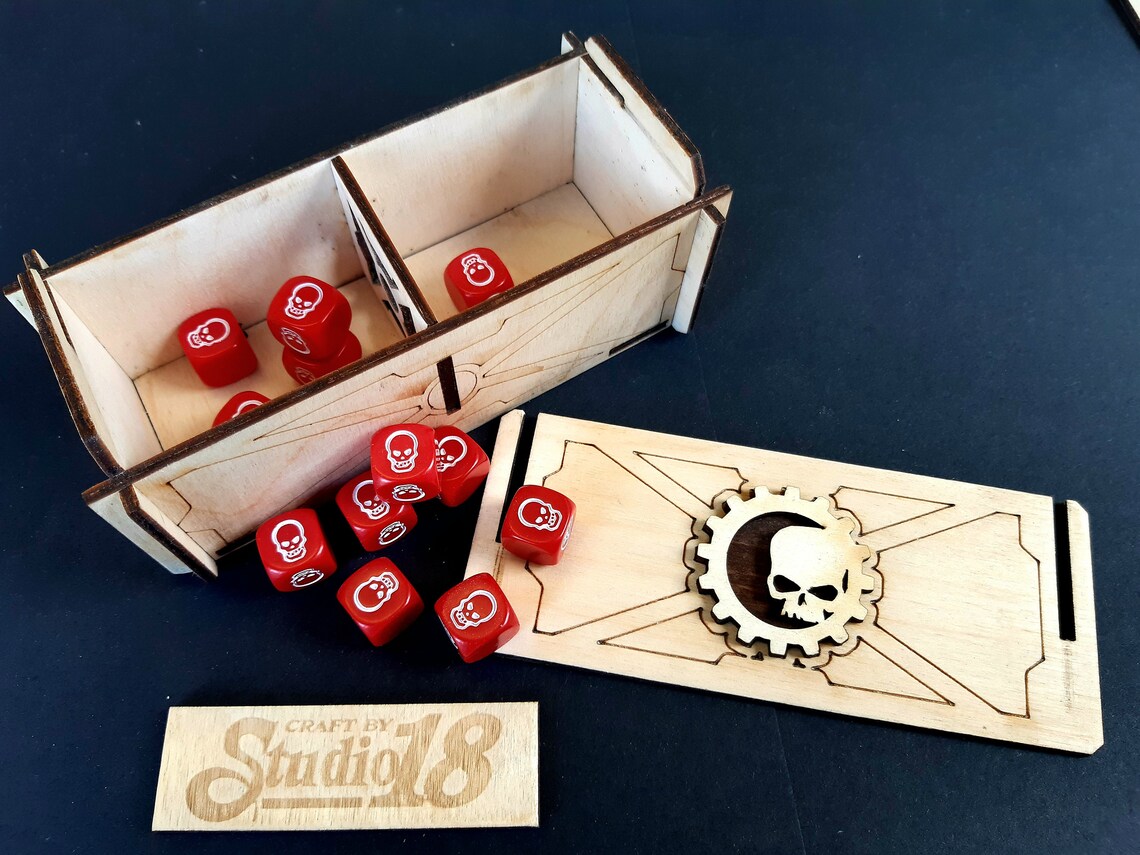 Wooden Dice Box Available in Two Sizes Warhammer 40k Gaming. - Etsy UK