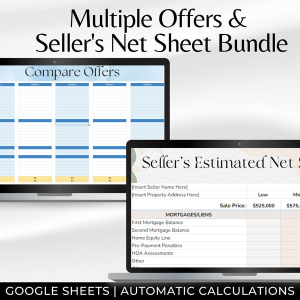 Real Estate Multiple Offer Sheet - Etsy
