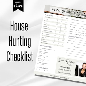 House Hunting Checklist, Real Estate Marketing, Real Estate Buyer ...
