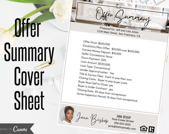 Offer Cover Sheet - Etsy