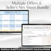 Multiple Offer Spreadsheet, Real Estate Spreadsheet, Realtor Offer ...