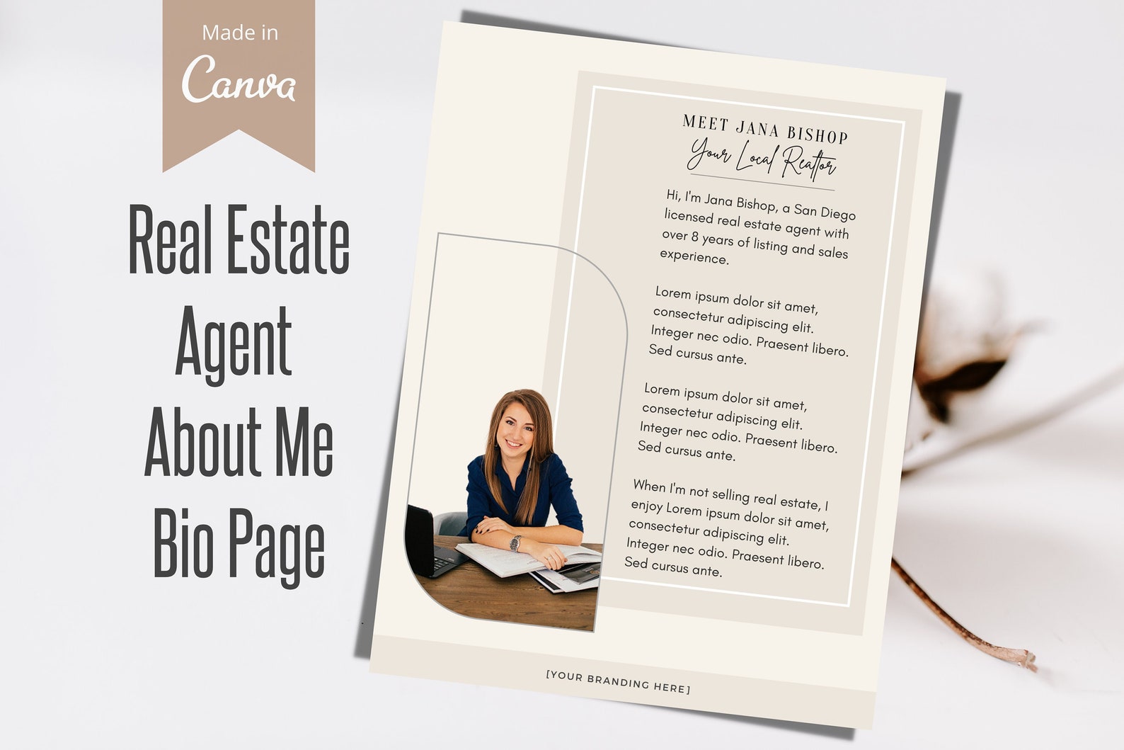 Real Estate Bio About Me Realtor About Me Page Real Estate - Etsy