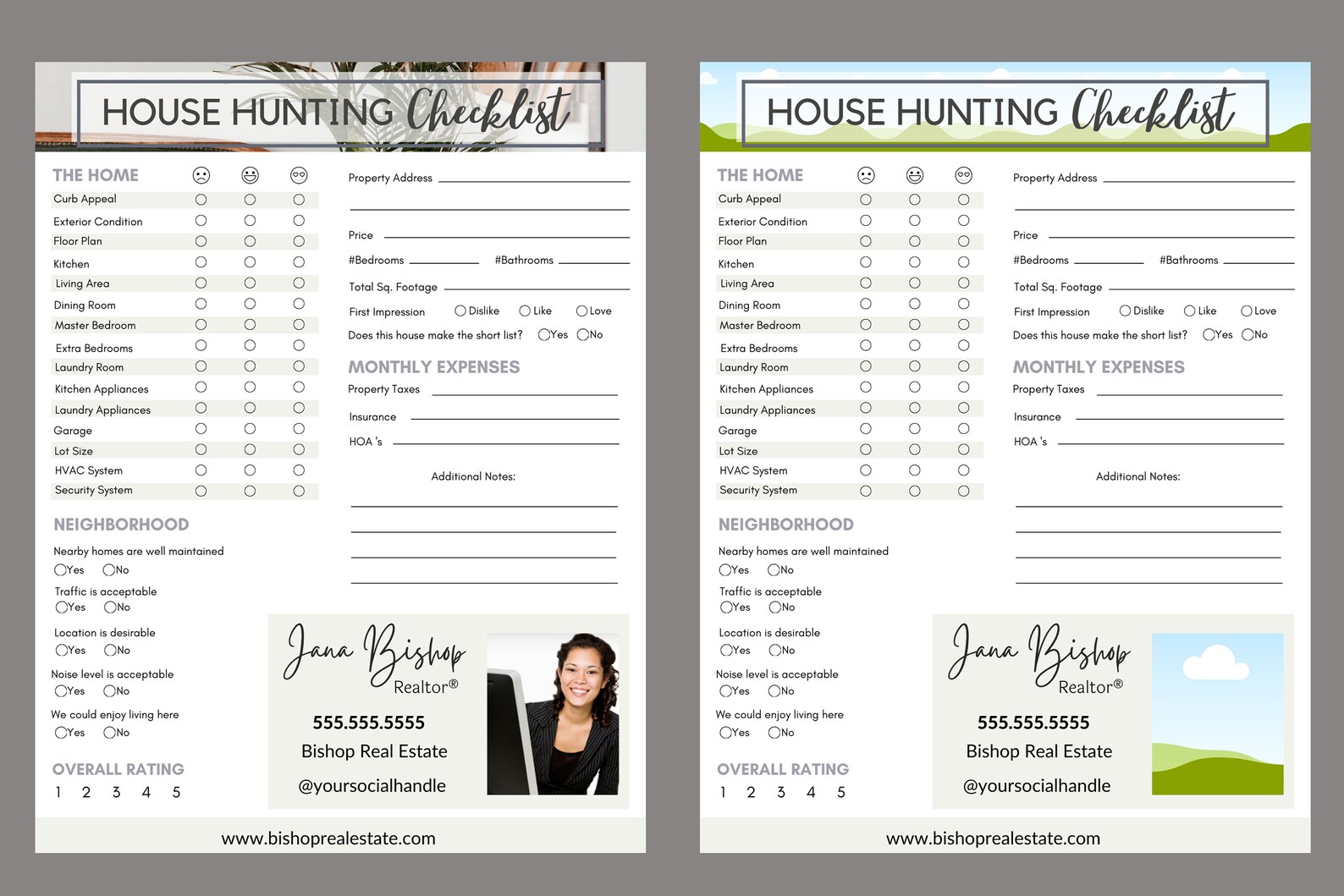 House Hunting Checklist Real Estate Marketing Real Estate | Etsy