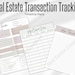 Real Estate Transaction Tracker & Real Estate Agent Planner, Closed ...