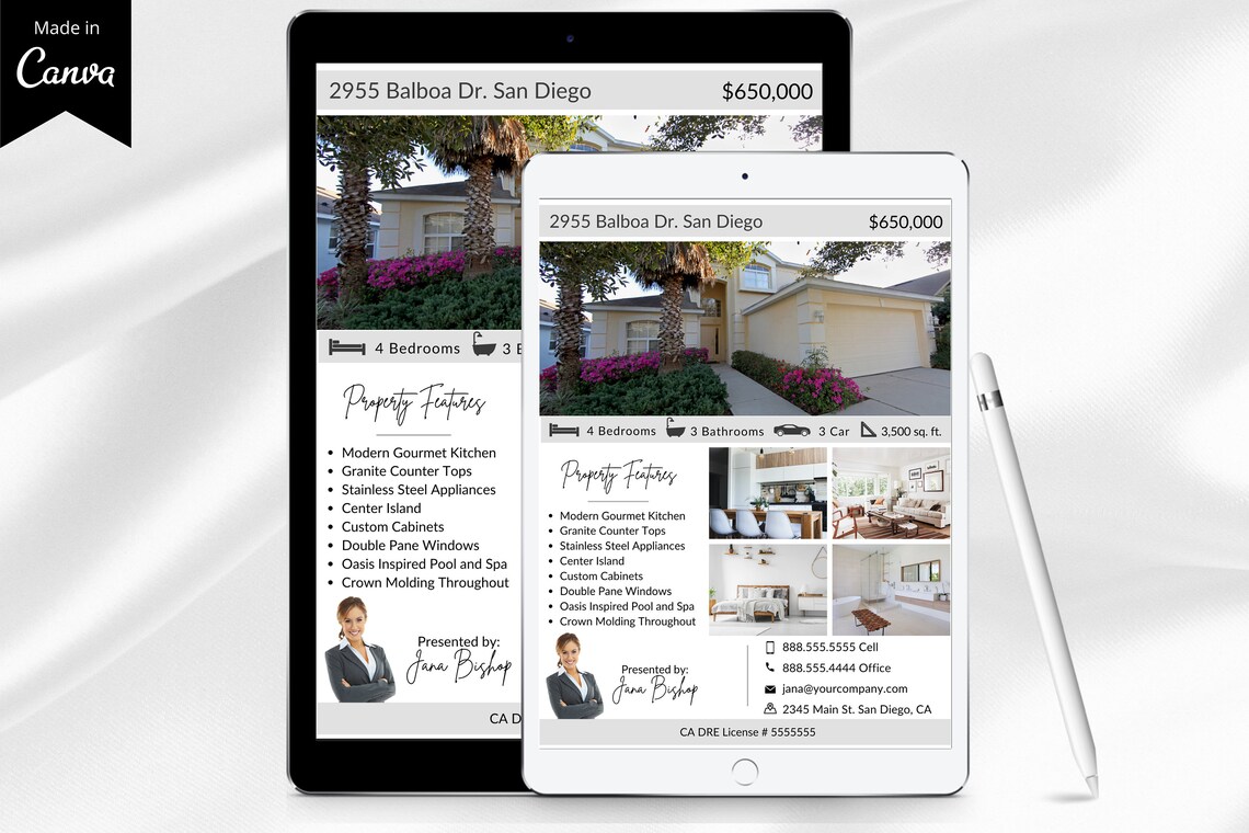 Real Estate Home Feature Sheet Bundle Property Feature Flyer - Etsy