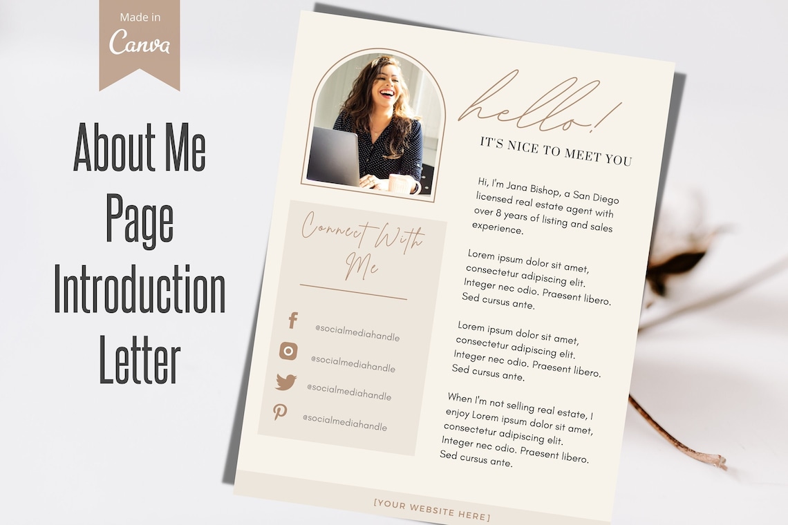 About Me Realtor About Me Page Real Estate Bio Real Estate - Etsy