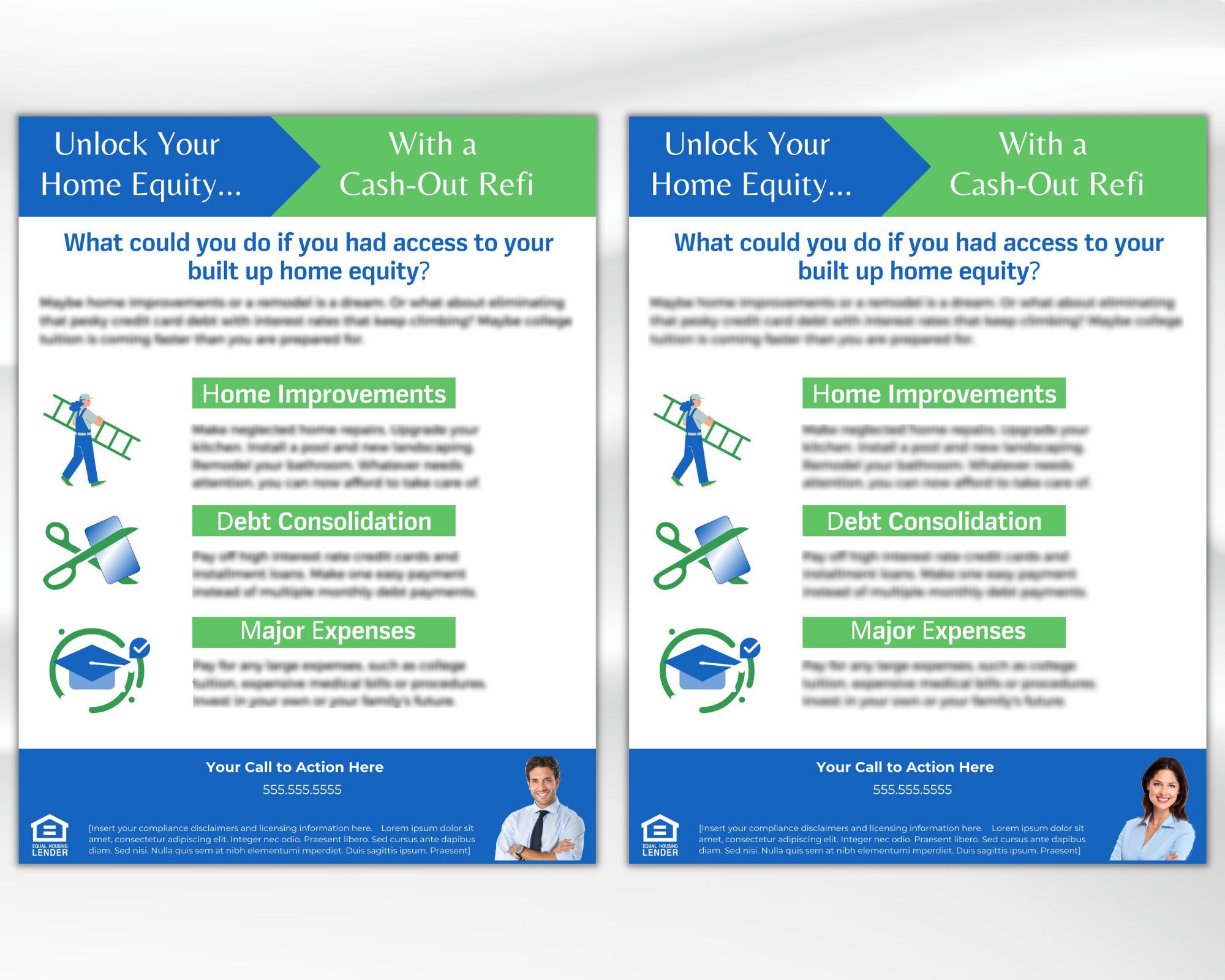 Mortgage Broker Cash Out Refi Flyer, Mortgage Lender Template, Loan ...