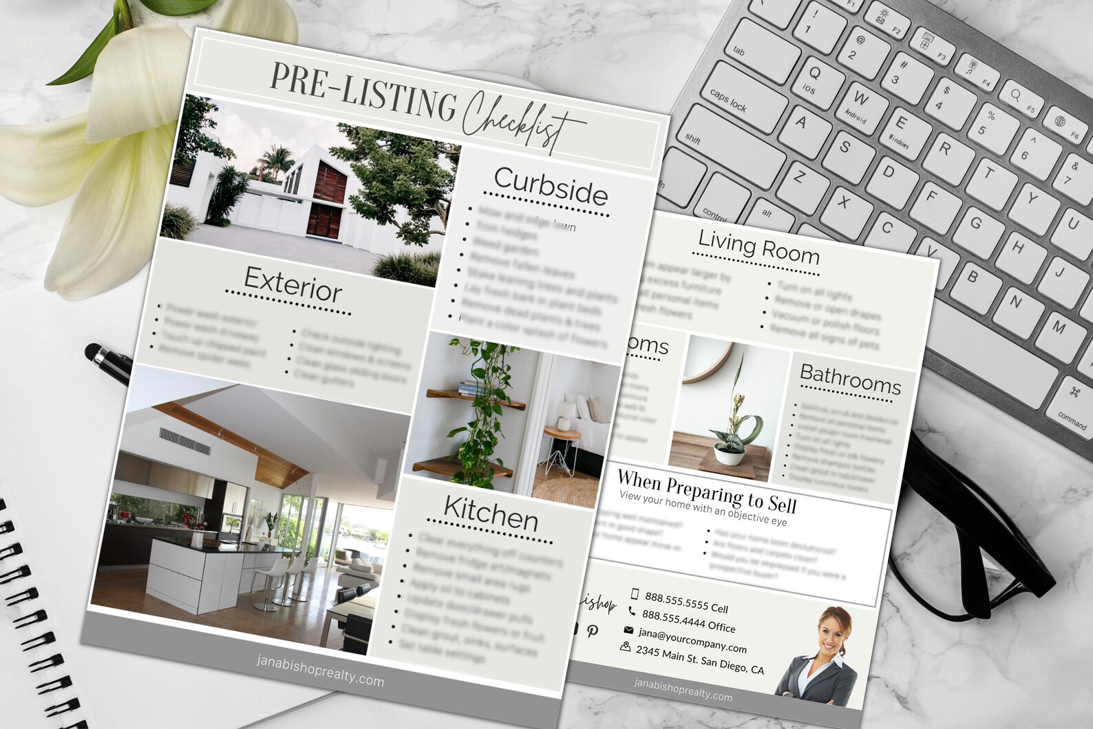 Pre-listing Checklist, Real Estate Sellers Checklist, Home Staging ...