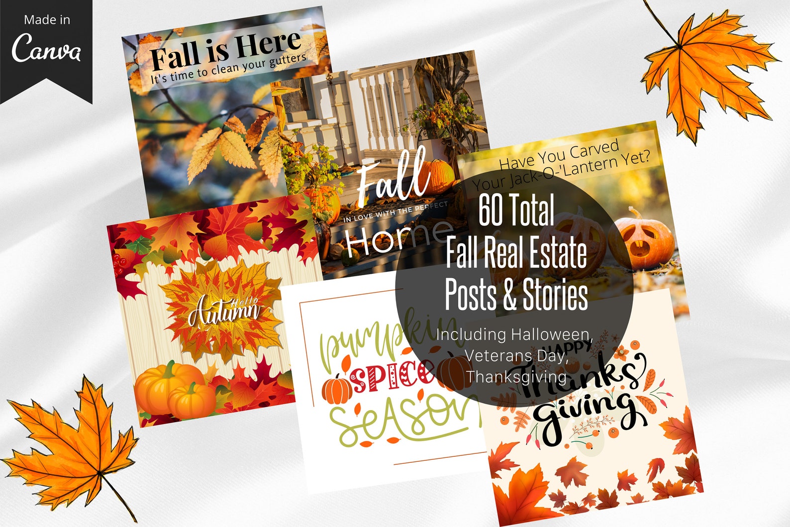 Real Estate Fall Social Media Real Estate Fall Post Real - Etsy