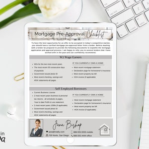 Mortgage Pre-approval Checklist, Realtor Flyer, Mortgage Process, Real ...