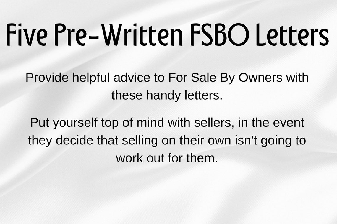 For Sale By Owner Prospecting Real Estate Fsbo Letters Fsbo Marketing