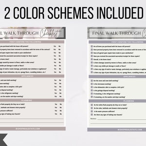 Final Walk Through Checklist Real Estate Flyer Real Estate | Etsy