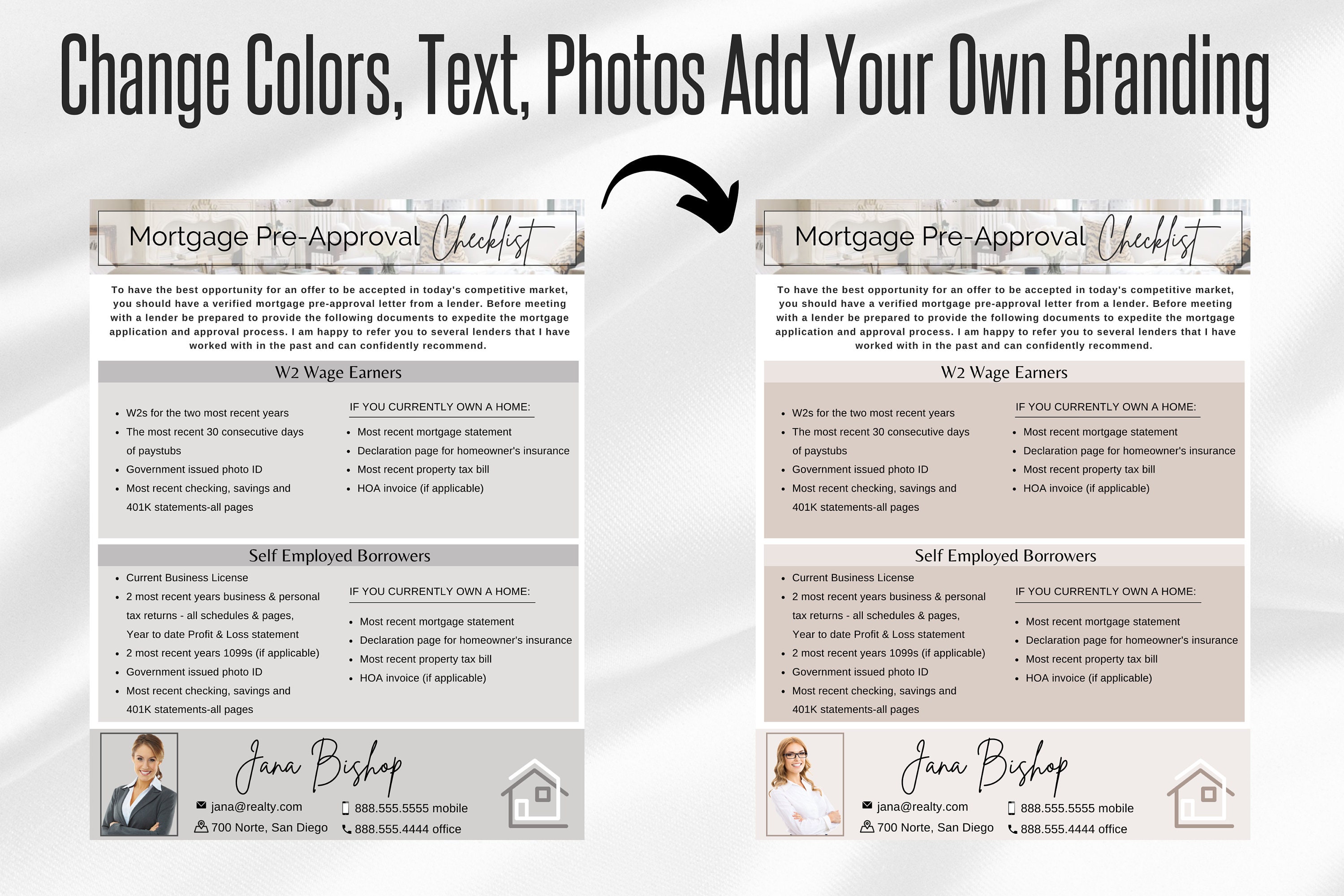 Mortgage Pre-approval Checklist, Realtor Flyer, Mortgage Process, Real ...