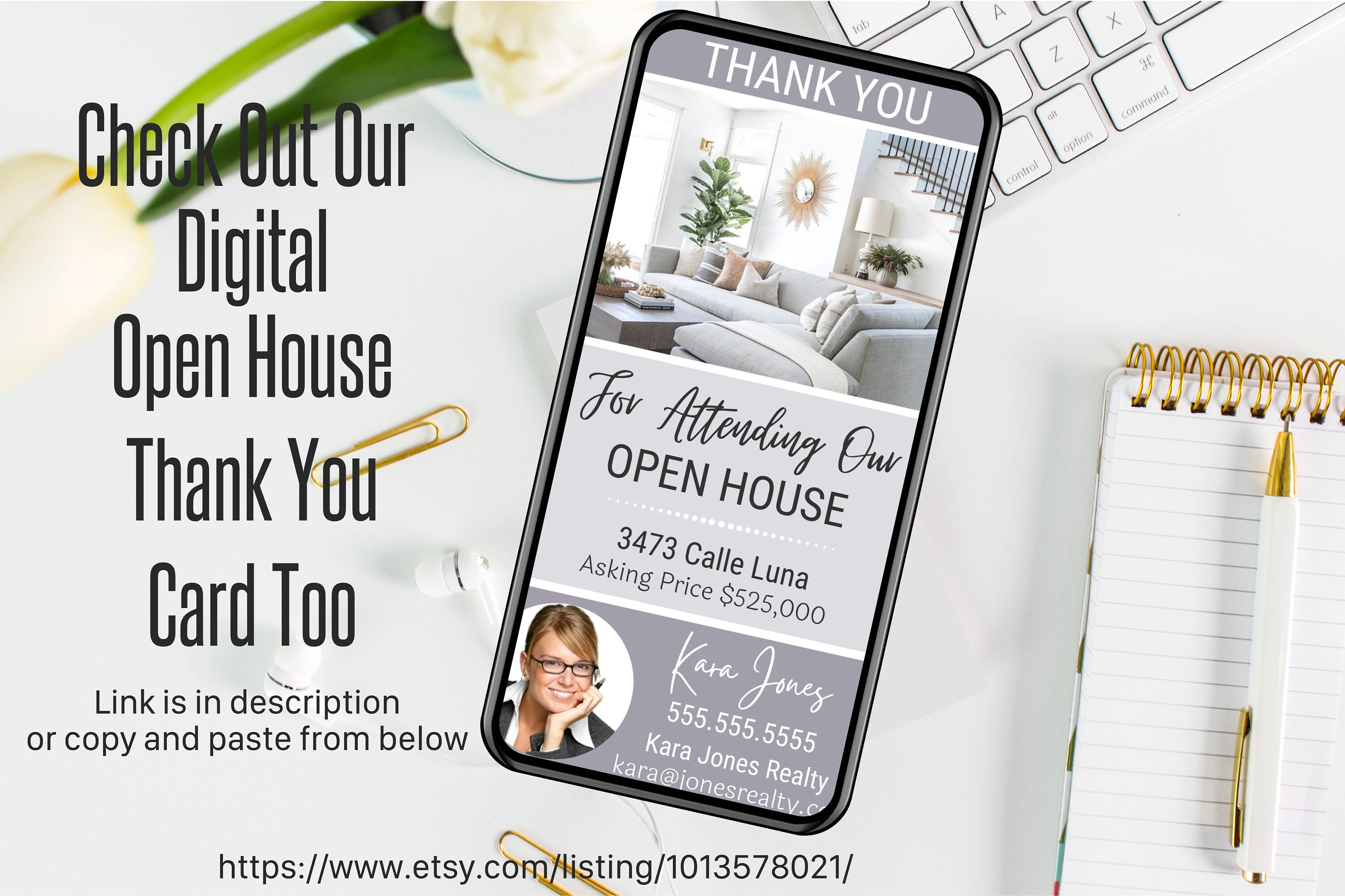 Textable Open House Card, Real Estate Open House Invitation Text ...