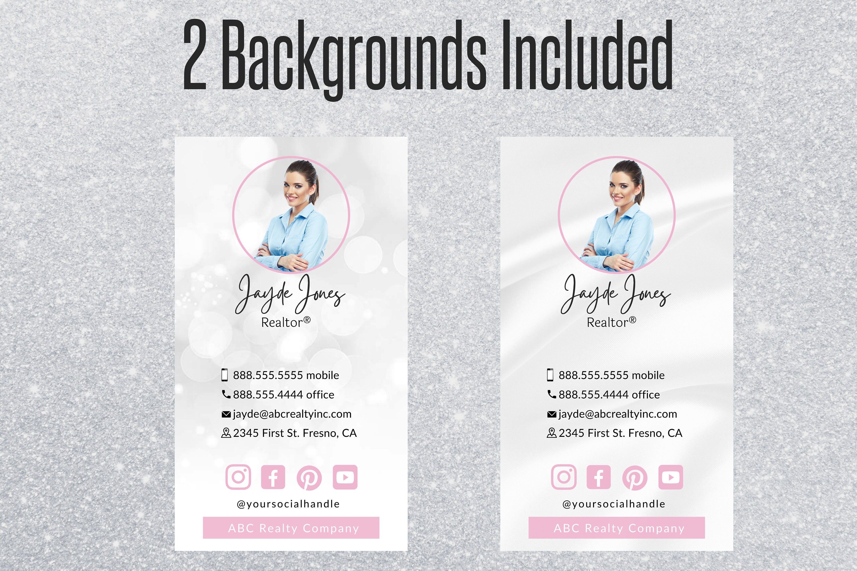 Real Estate Textable Business Card Canva Business Card - Etsy