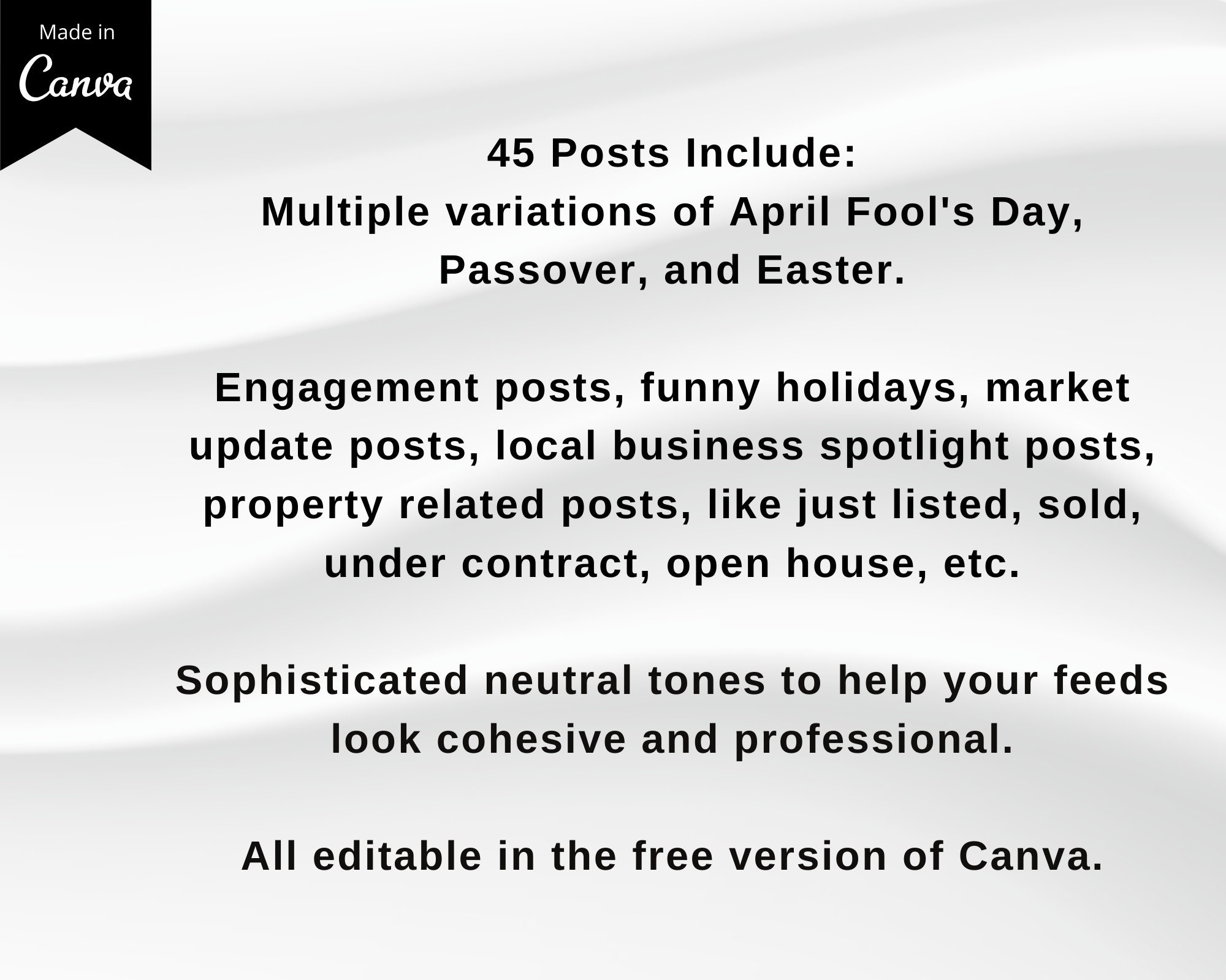 April Real Estate Social Media Posts, Spring Real Estate Content ...