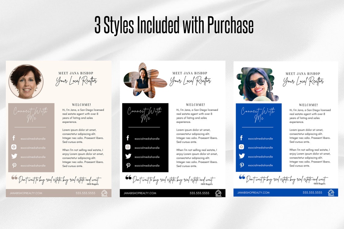 About Me Realtor About Me Page Real Estate Bio About Me - Etsy