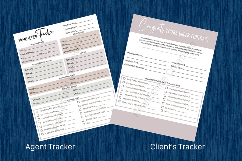 Real Estate Transaction Timeline and Closed Sales Tracking | Etsy