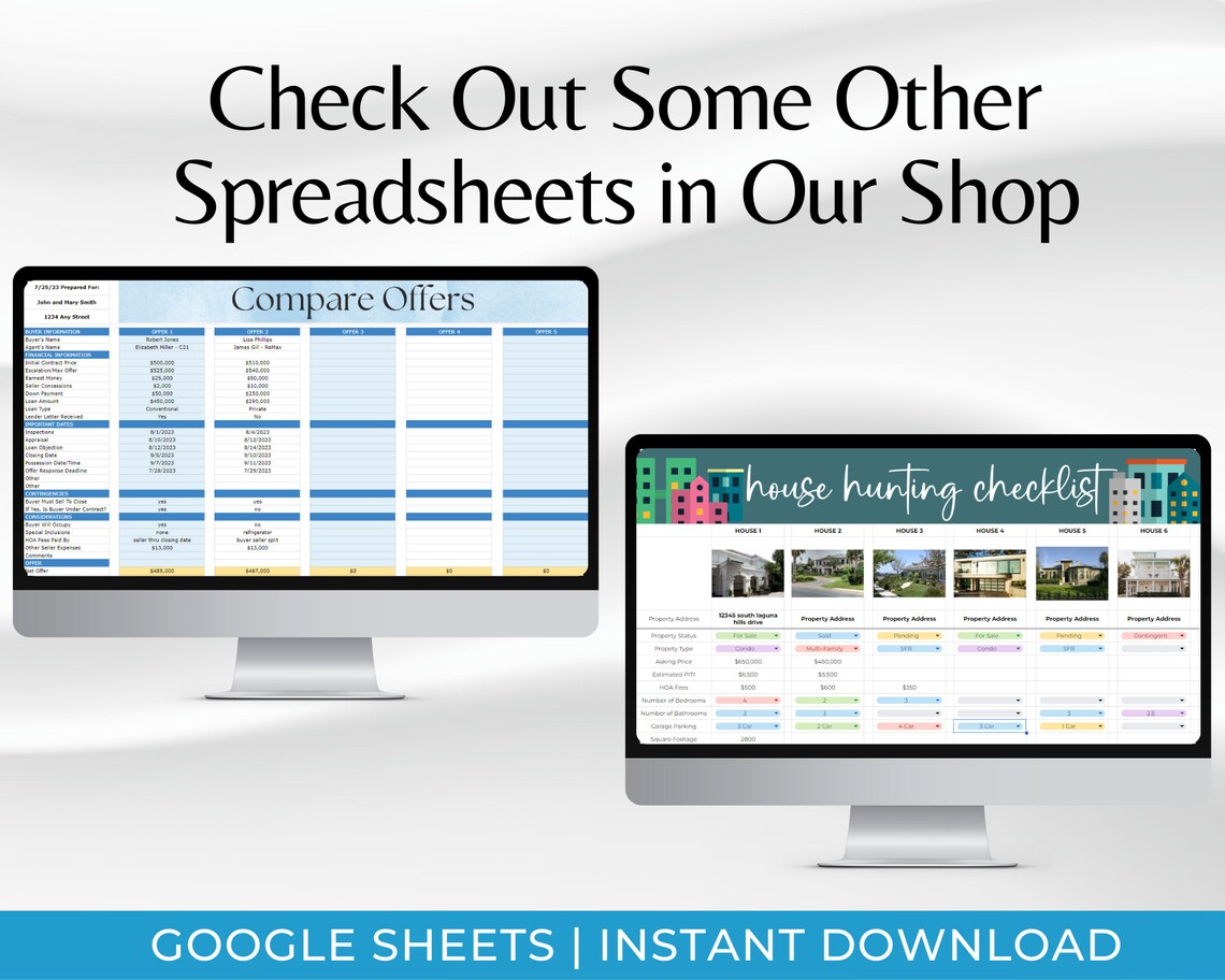 Open House Checklist for Realtor, Real Estate Spreadsheet, Open House ...